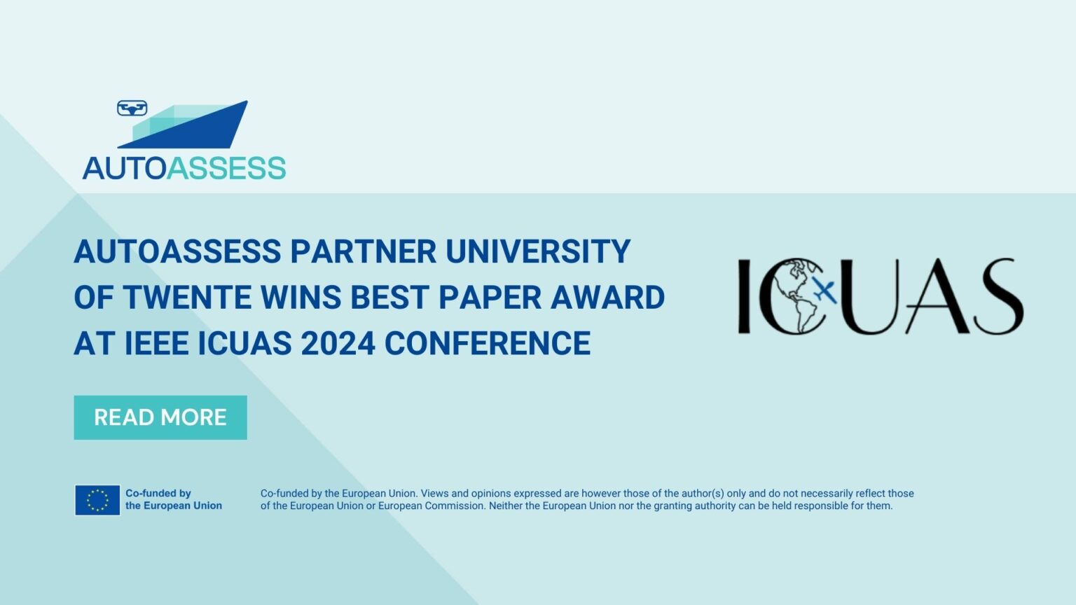 AUTOASSESS Partner University of Twente wins Best Paper Award at IEEE ...